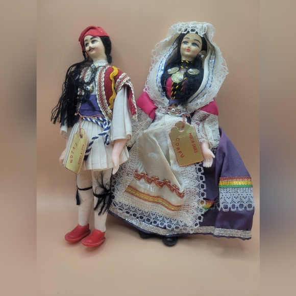 Greek | Toys | Vintage Greek Dolls Corfu Evzon Pair | Poshmark